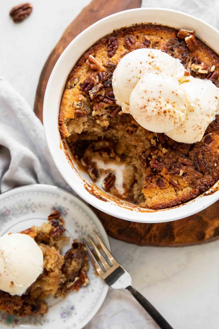 The BEST Maple Whiskey Pudding Cake - Desserts & Drinks