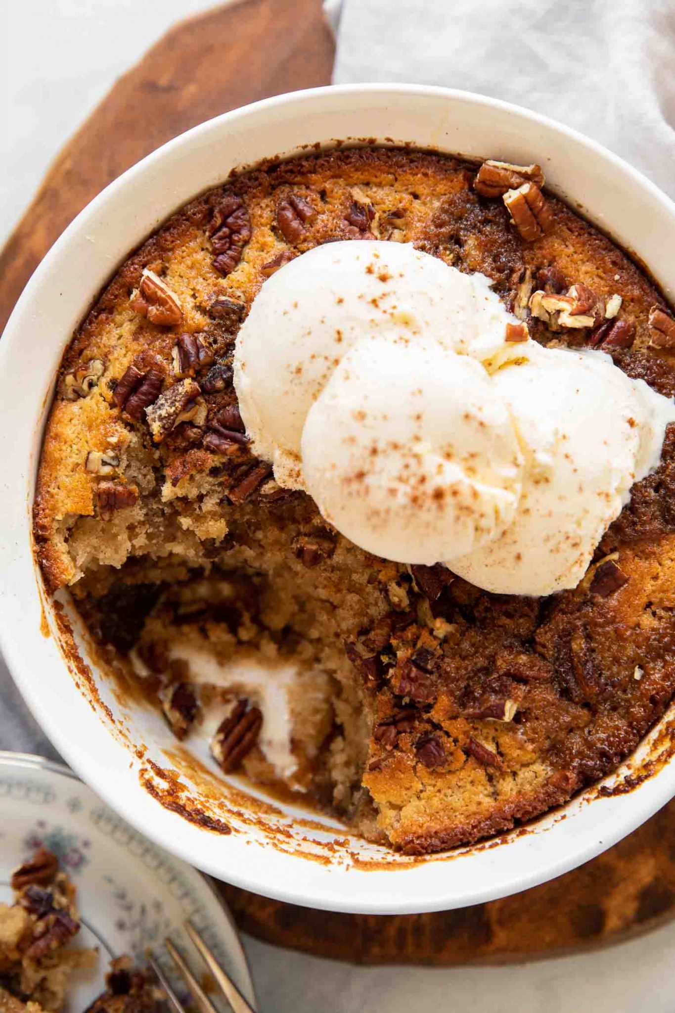 The BEST Maple Whiskey Pudding Cake - Desserts & Drinks