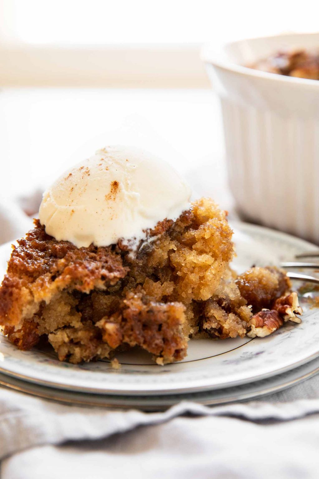 The BEST Maple Whiskey Pudding Cake - Desserts & Drinks