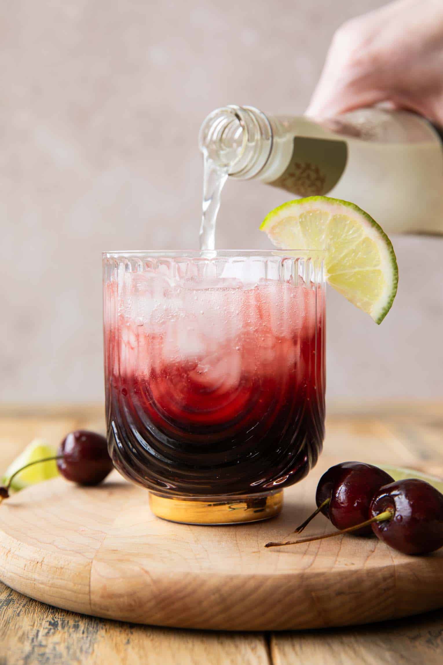 Tart Cherry Juice Mocktail (Sleepy Girl Mocktail) - Desserts & Drinks
